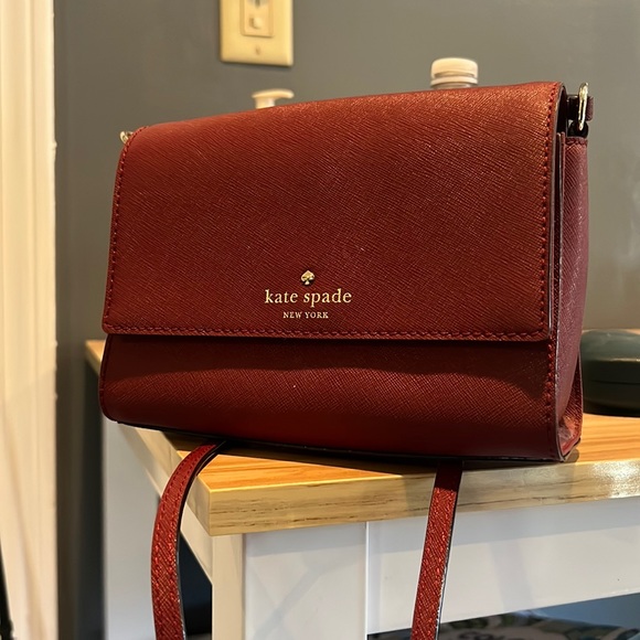 kate spade | Bags | Maroon Kate Spade Crossbody Bag | Poshmark